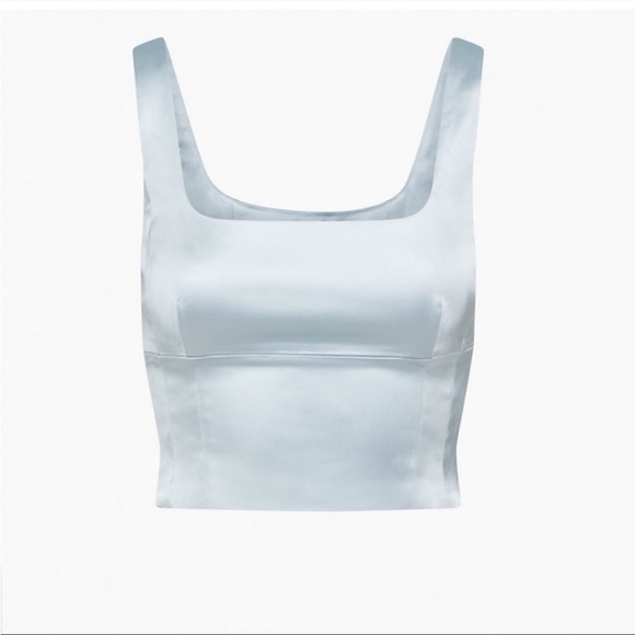 Aritzia | Tops | Nwt New Aritzia Satin Bustier Tank Top | Poshmark